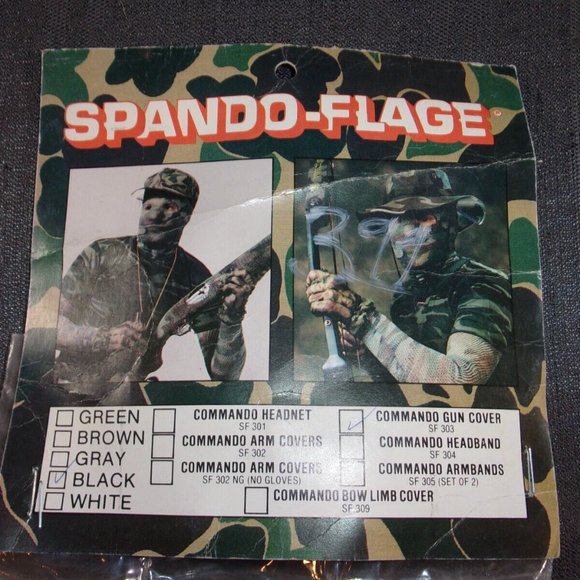 Accessories | Spandoflage Spandoflage Black Commando Cover Camo ...